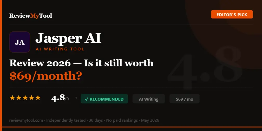 Jasper AI Review 2026: Features, Pricing & What's New This Month